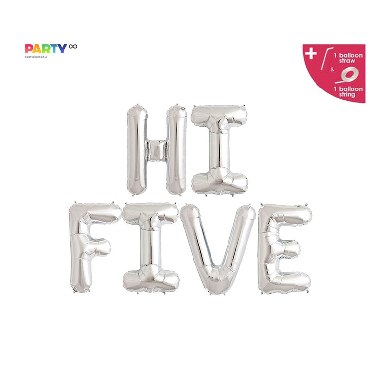 Hi Five Balloon Bouquet 5th Birthday Party Boy Girl - Etsy