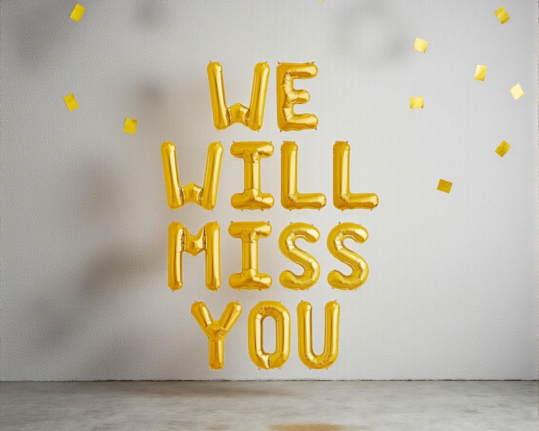 We Will Miss You Banner: Retirement & Farewell Party Decoration - Etsy