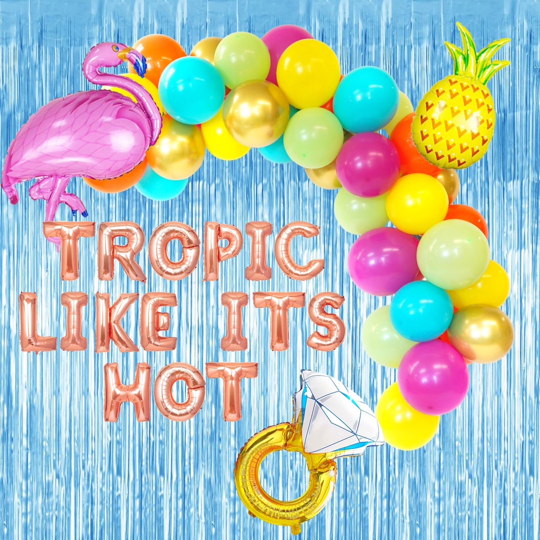 Tropic Like Its Hot Banner Tropical Bachelorette Party - Etsy