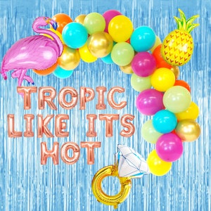 Tropic Like It's Hot Banner: Tropical Bachelorette Party Decor - Etsy