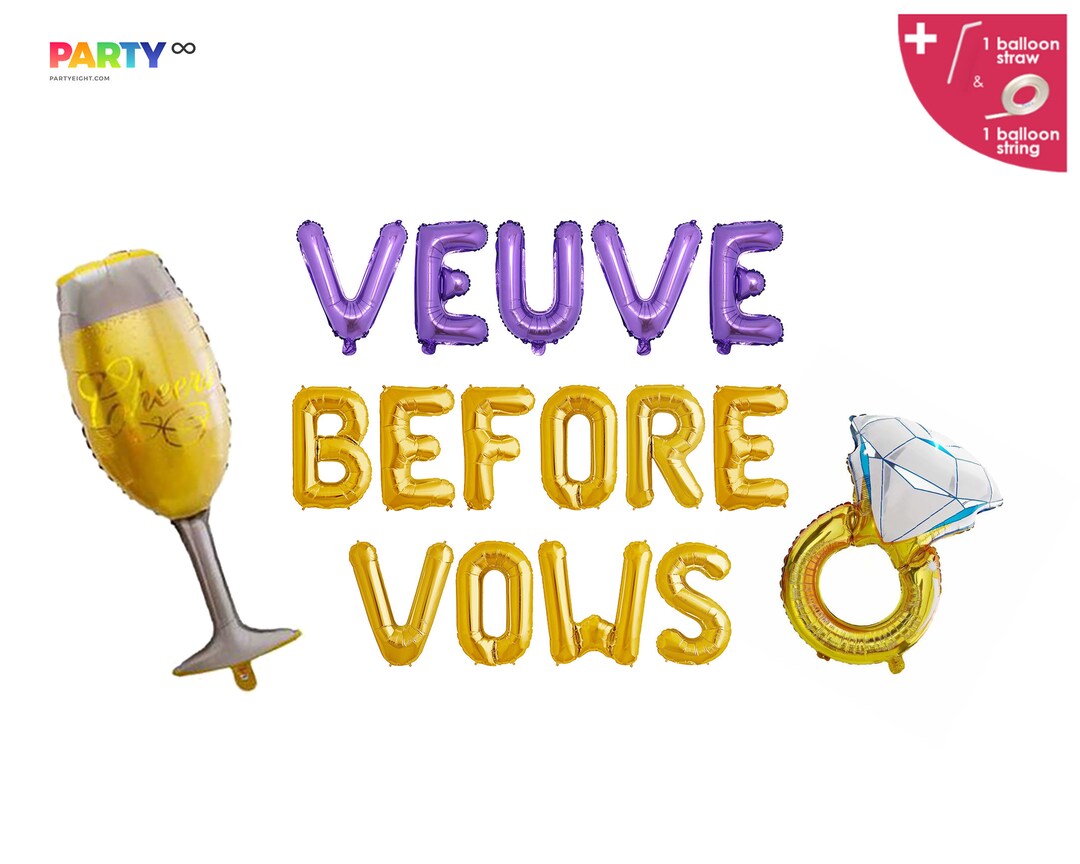 Veuve Before Vows Banner | Champagne Veuve Theme Bachelorette ...