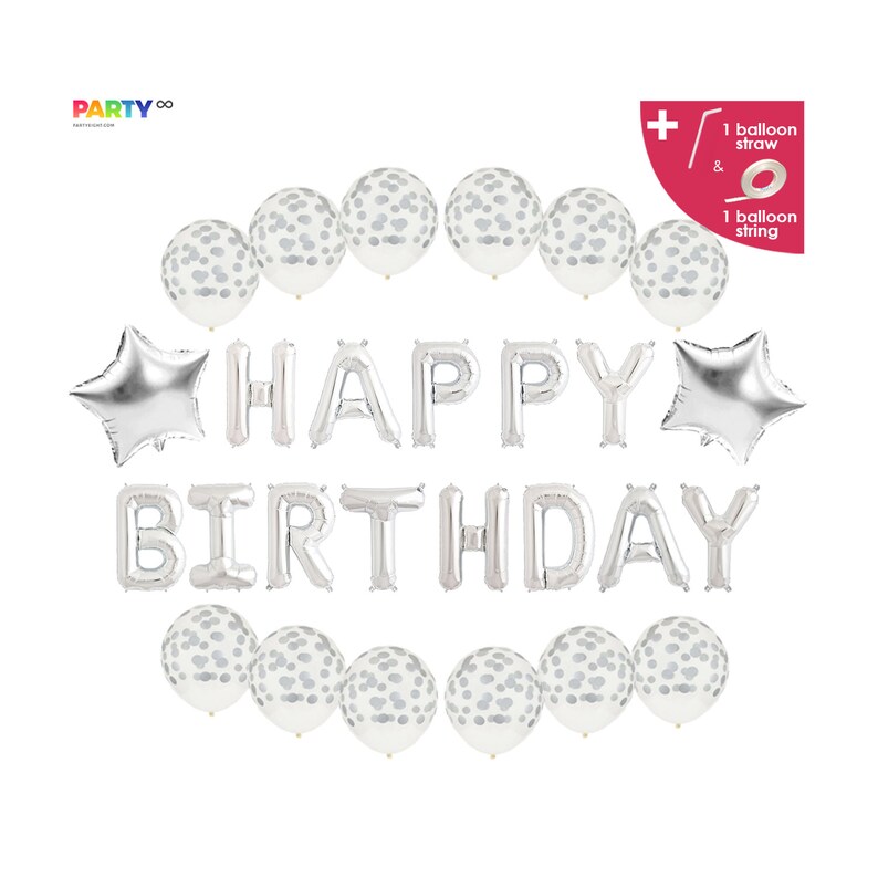 Confetti Birthday Decoration Set 16/20/21/25/30 Birthday | Etsy