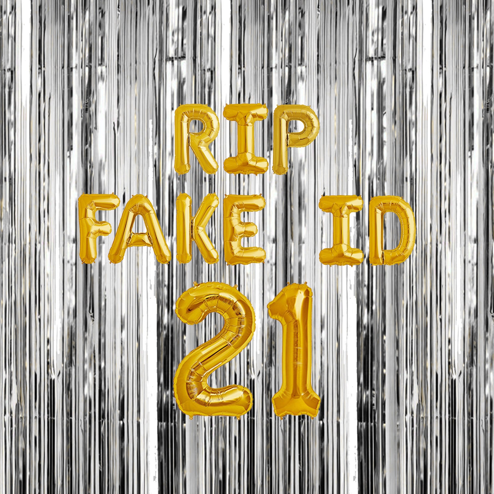 RIP Fake ID Balloon Banner: 21st Birthday Party Decoration - Etsy