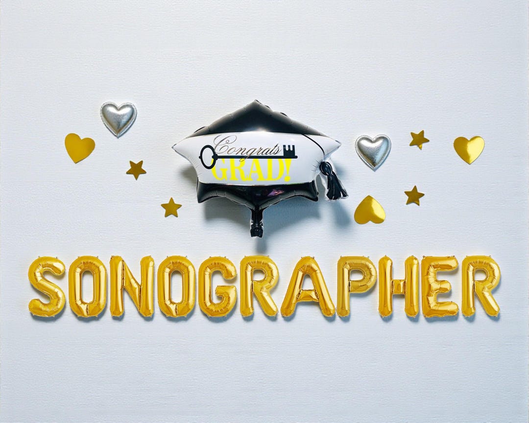 Sonographer Graduation Balloon Banner: Ultrasound Tech Party Decor - Etsy