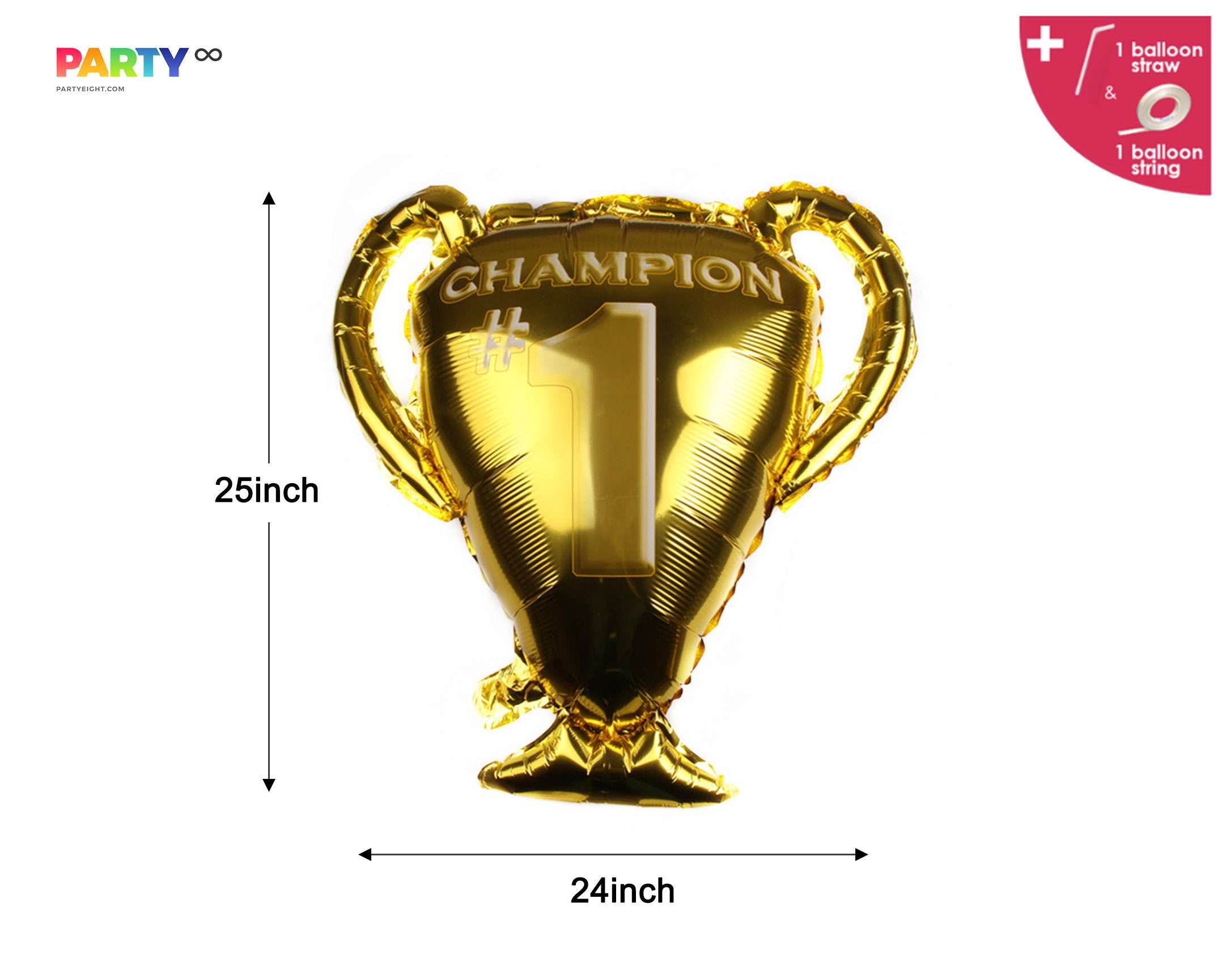 Trophy Balloon Champion 1 Balloon Champion Birthday - Etsy