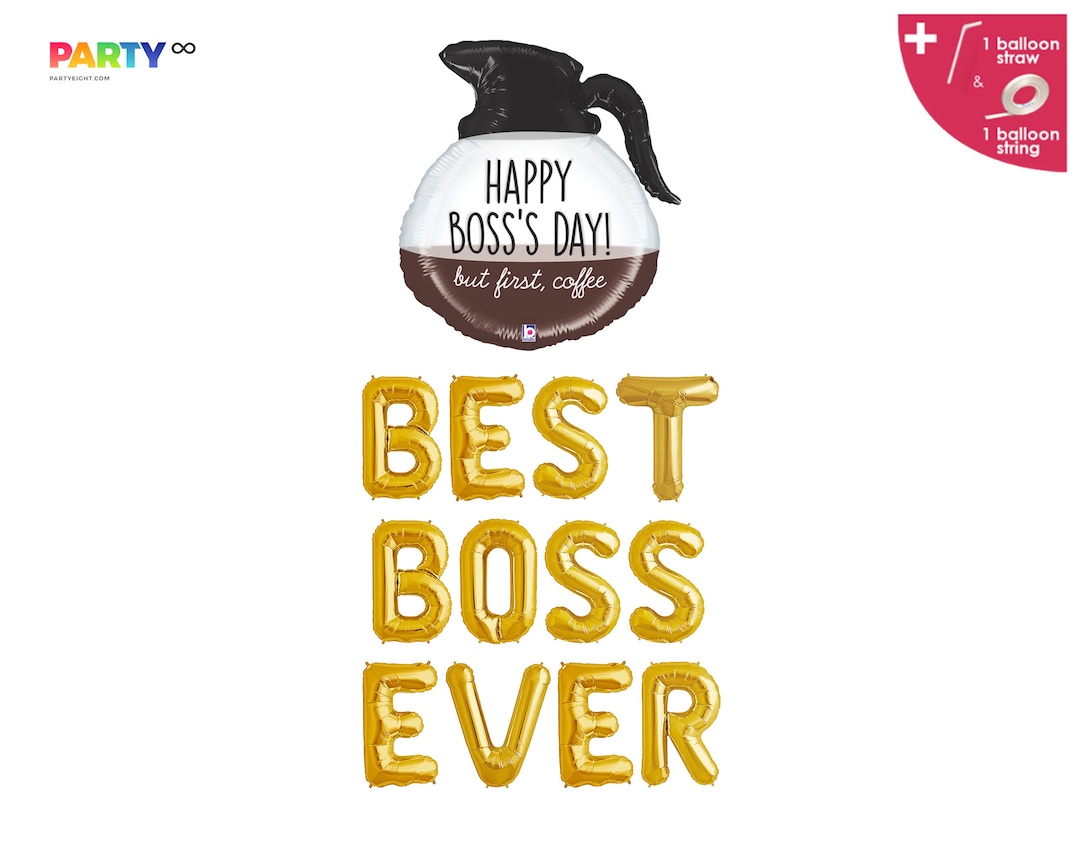 Best Boss Ever Banner| Boss Day Decorations | Retirement Party Décor ...