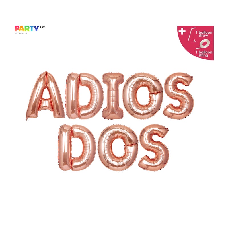 Adios Dos Balloon Banner 3rd Birthday Decoration Balloons | Etsy