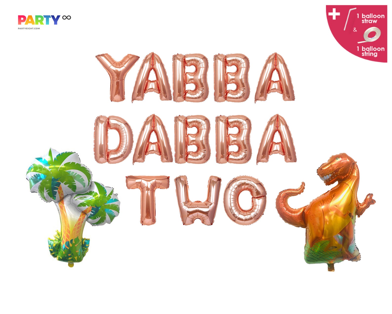 Yabba Dabba Two 2nd Birthday Decorations Banner Flinstones - Etsy