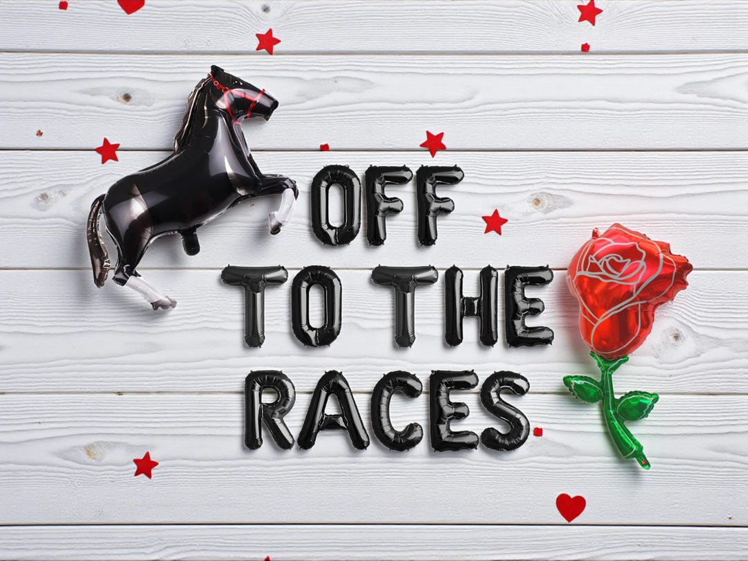 Off to the Races Banner: Kentucky Derby Horse Racing Party Decorations ...