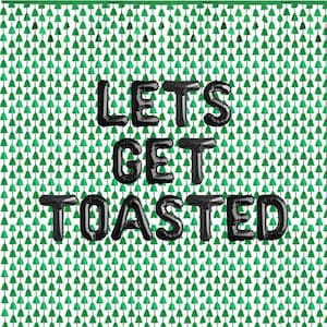 Lets Get Toasted Balloons Banner | Camping Bachelorette Party Decor ...
