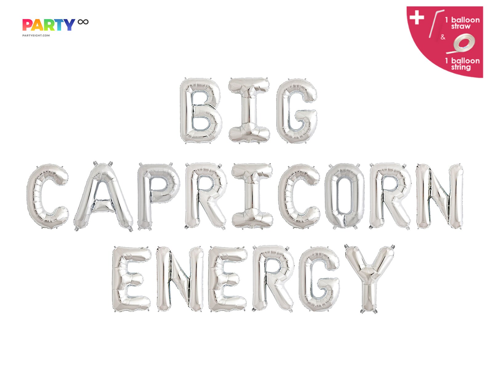 Big Capricorn Energy Balloon Banner 21st Zodiac Birthday - Etsy