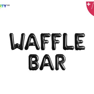 Waffle Bar Banner Balloon | Party Favor Waffle Sweets Station Baby ...