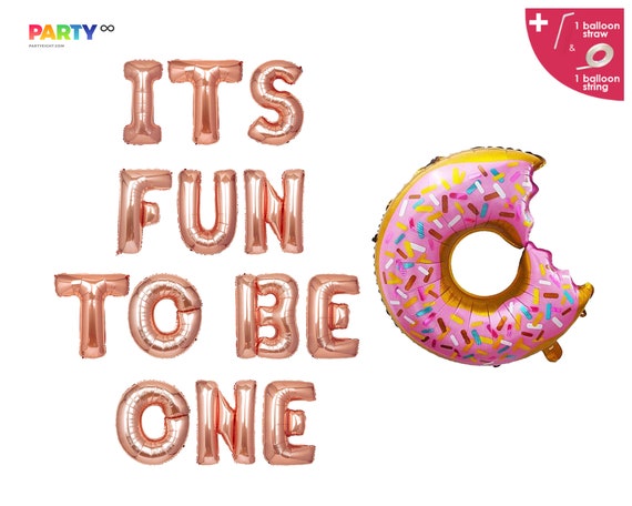 Its Fun To Be One Balloon | First Birthday Balloons | Girls 1st ...