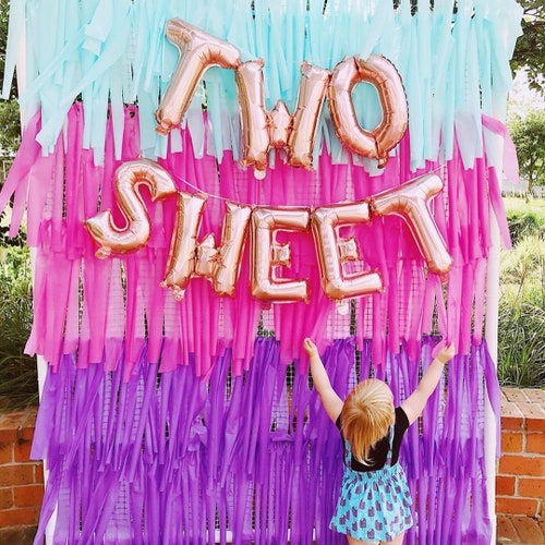 Two Sweet Banner 2nd Birthday Birthday Banner 2nd Birthday - Etsy