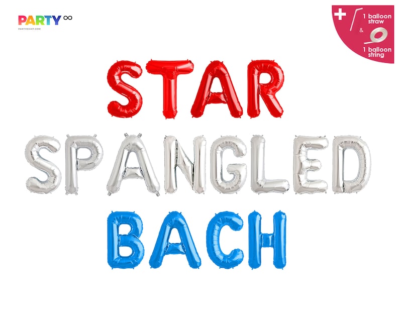 July 4th Bachelorette Party Decorations | America Bach Banner ...