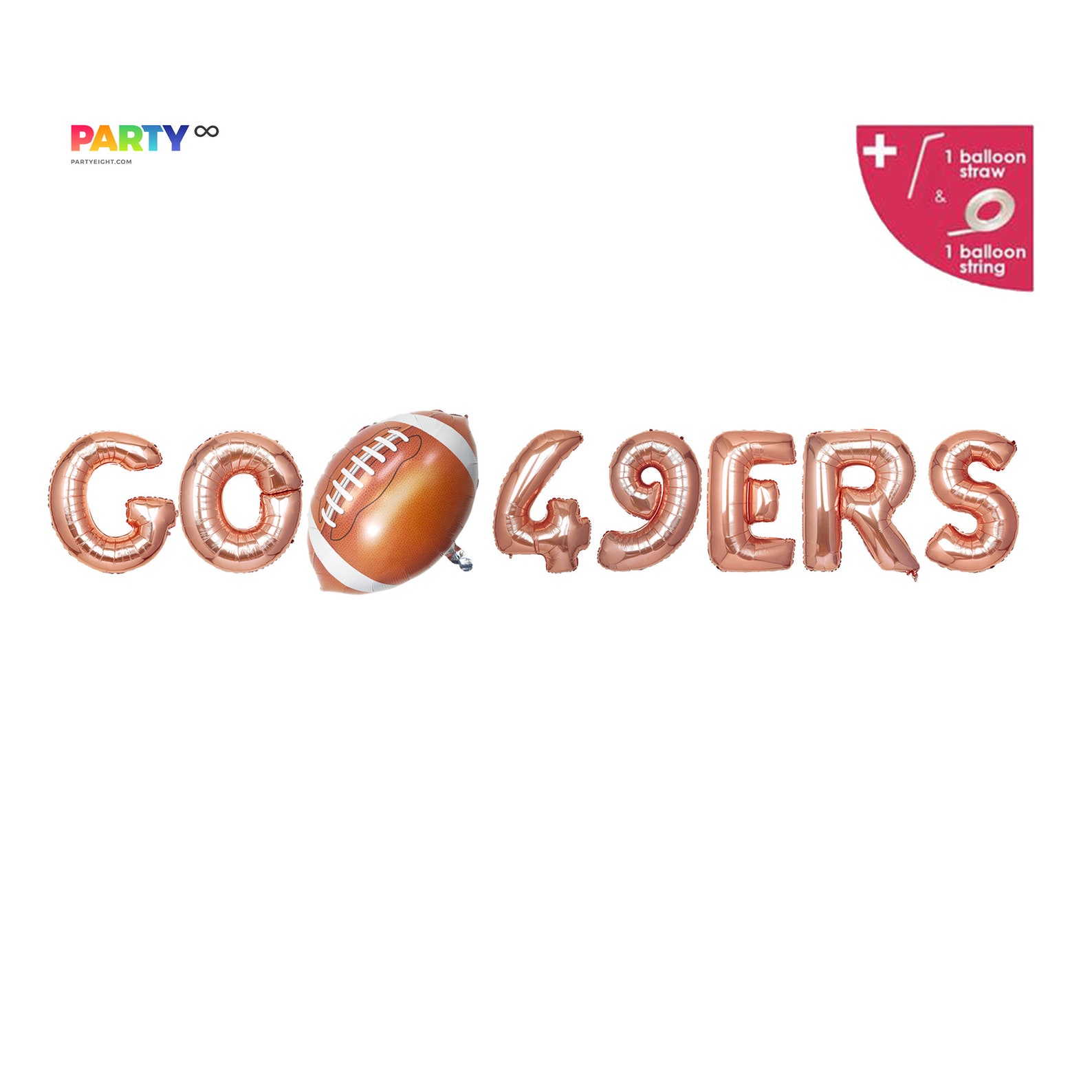 Go 49ers Balloon Banner Superbowl Party Decor San - Etsy
