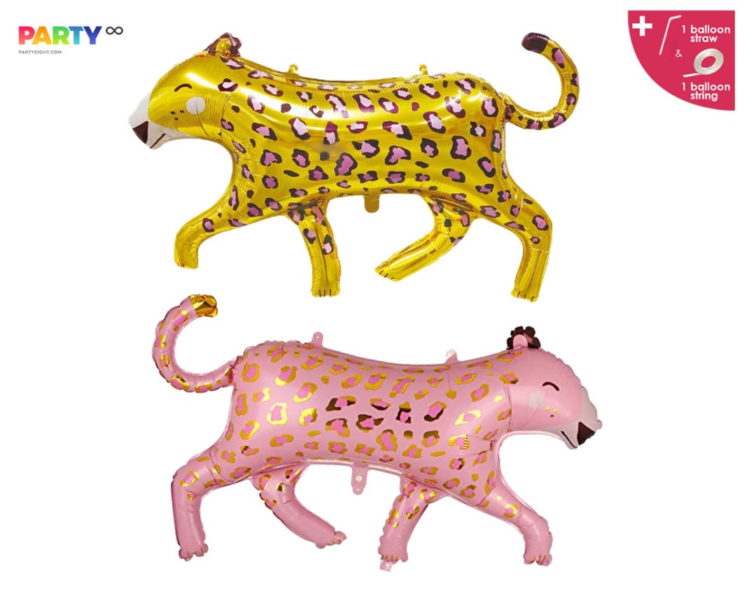 Leopard Balloon | Jumbo Cheetah Balloon Wild One Party Decorations ...