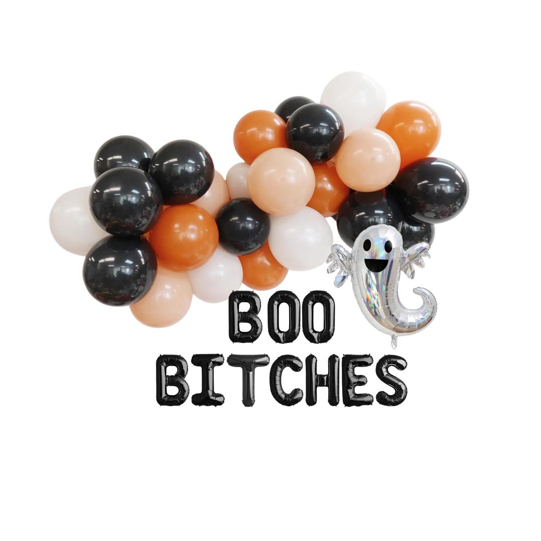 Boo Bitches Halloween Balloon Banner: Bachelorette Party Decor - Etsy
