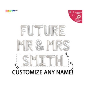 Future Mr&mrs Custom Balloon Banner | Engagement Party Decoration ...