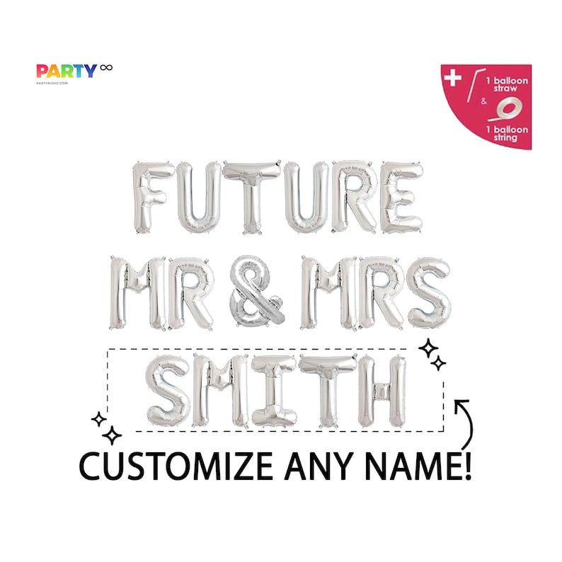 Future Mr&mrs Custom Balloon Banner Engagement Party - Etsy