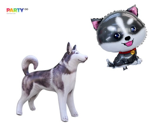 Husky Dog Birthday Party Decorations | Husky Inflatable | Husky Balloon ...
