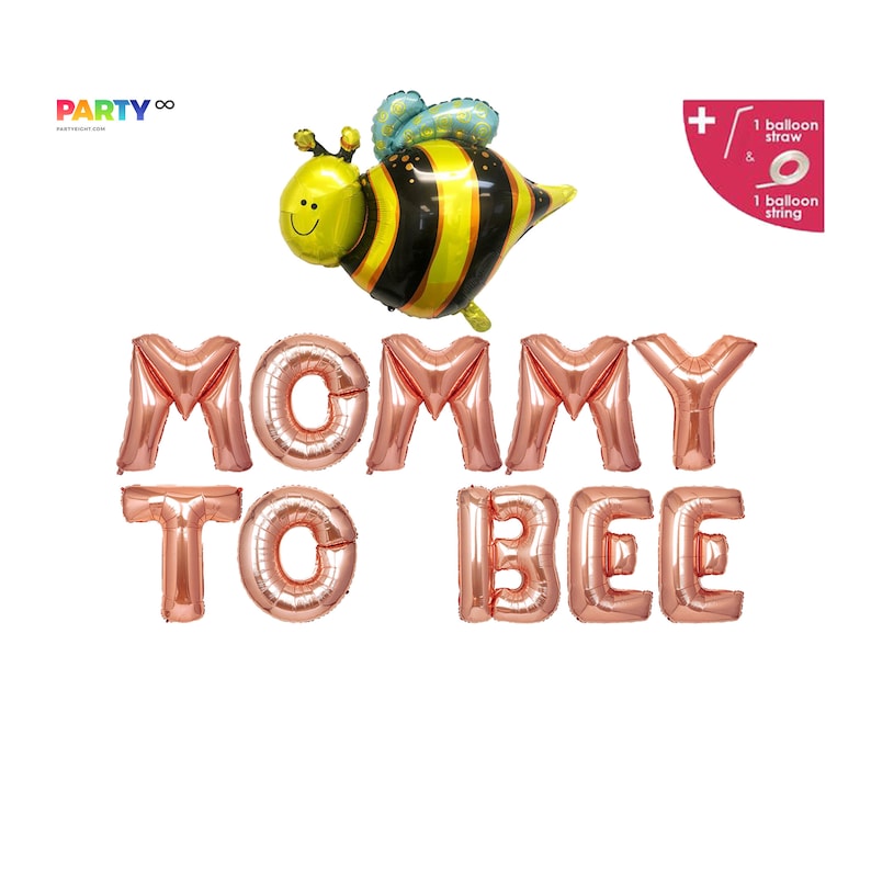 Mummy to Bee Baby Shower Balloon Decor I Mommy to Bee Balloons | Etsy