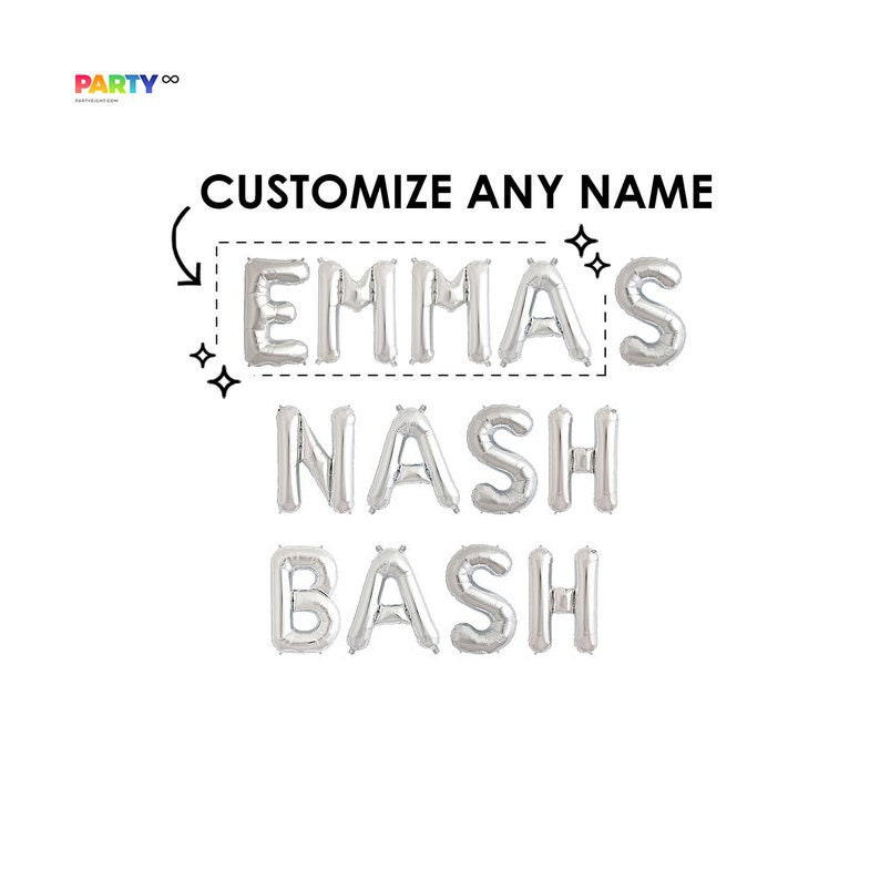 Nash Bash Bachelorette Party Decor Balloon Banner Customize - Etsy