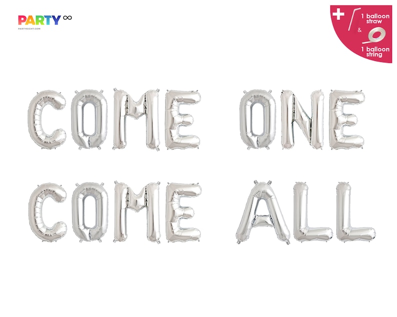 Circus 1st Birthday Party Come One Come All Banner Balloon - Etsy