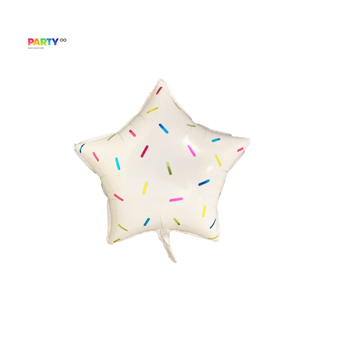 18" Sprinkle Star Balloon | 1st Birthday Party/baby Shower Decoration ...