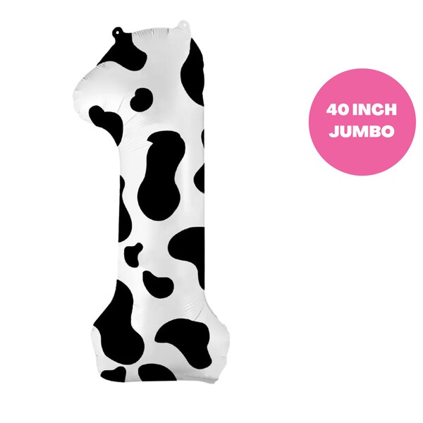 Cow Print Number - Etsy