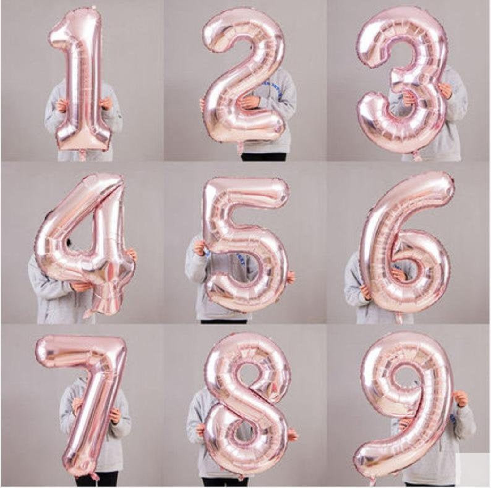 17th Rose Gold Number Balloon 17th Birthday Party - Etsy