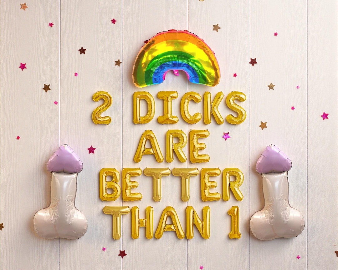 Funny Gay Bachelor Party Balloon Banner: Pride Month Decorations - Etsy