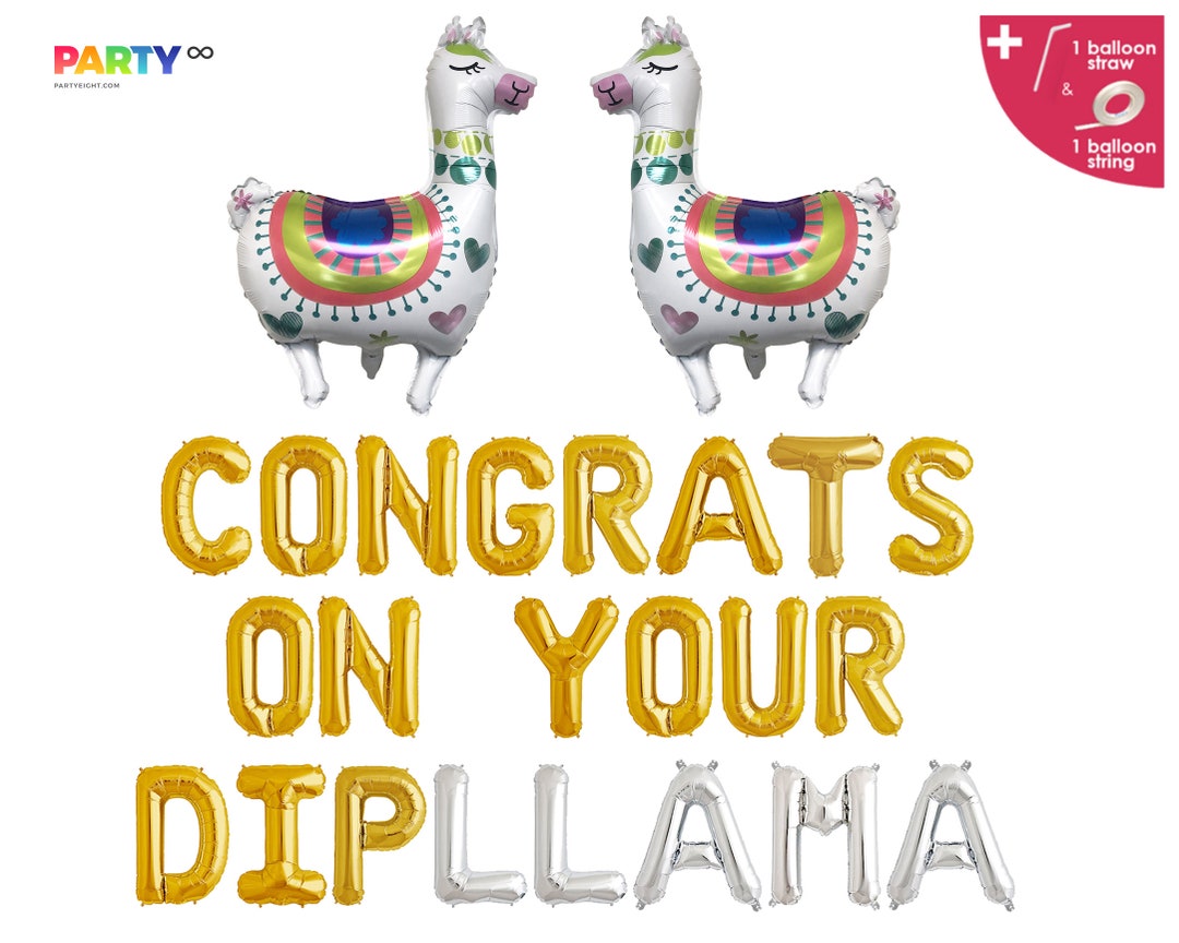 Fiesta Llama Graduation Balloon Banner: College, High School Party - Etsy