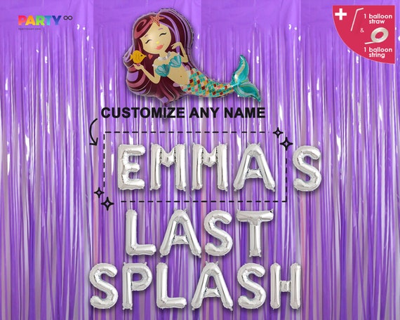 Custom Last Splash Mermaid Bachelorette Bridal Party | Bridal Shower ...