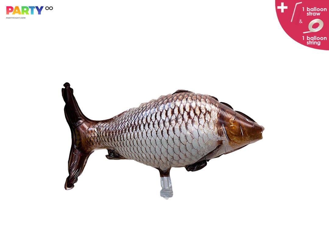 Fishing Balloon | Fisherman Party Decors| Bass Fish Trout | Hunter Rod ...