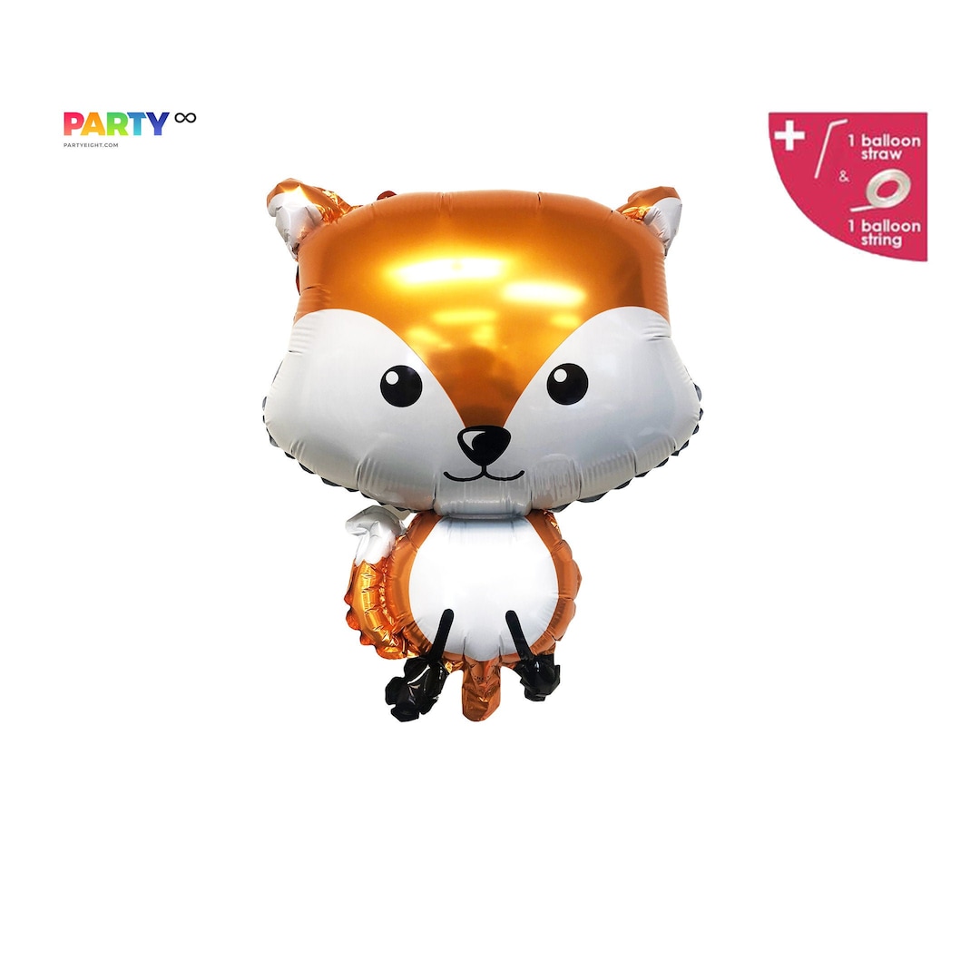 Fox Balloon | Fox Birthday Party | Woodland Animals Birthday | Woodland ...