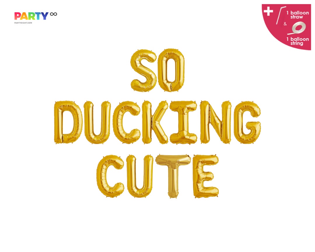 So Ducking Cute Banner | Baby Birthday Decorations | Duck Theme Baby ...