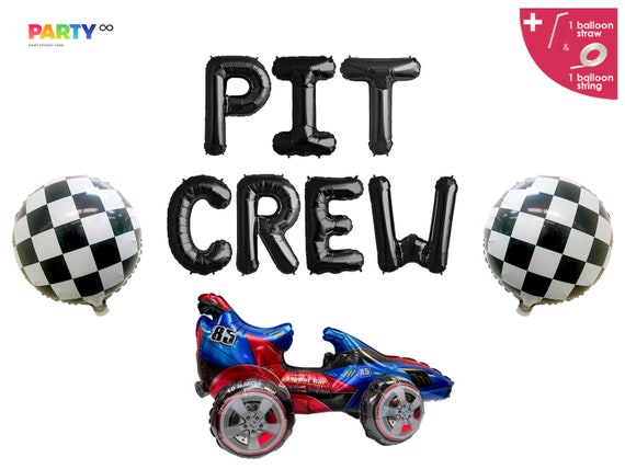 Pit Crew Banner | Pit Crew Theme Birthday Party Family Matching Race ...