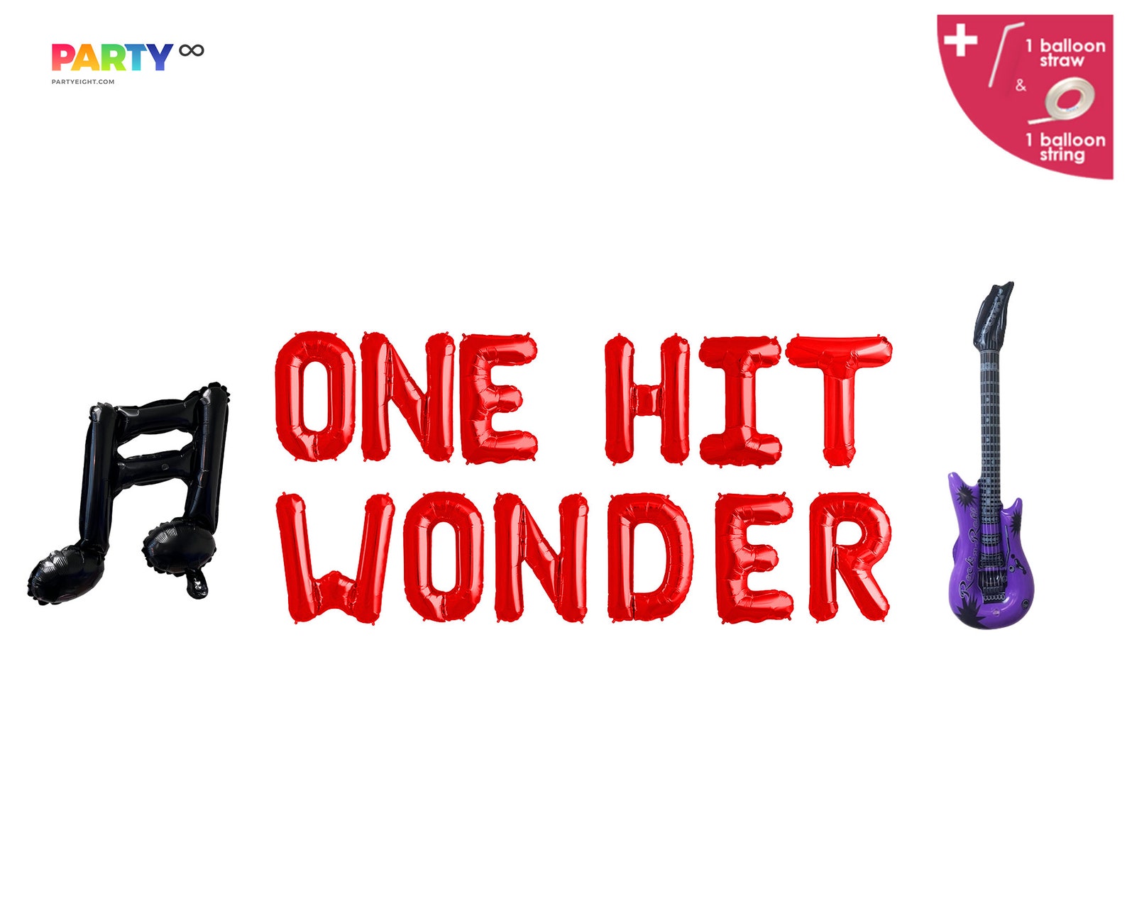 One Hit Wonder Banner W/ Guitar Balloon 1st Birthday Musical - Etsy