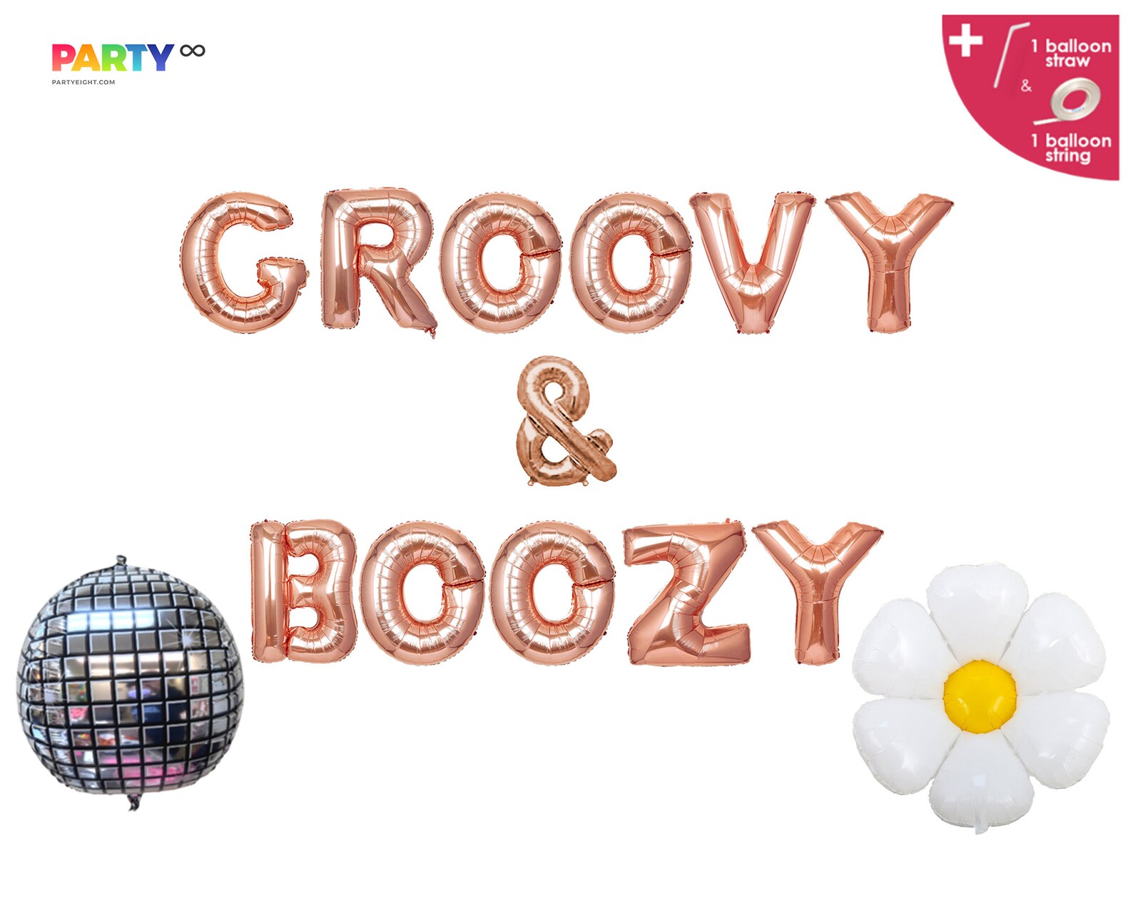 Groovy&boozy Banner Balloons Hippie Bachelorette Party 60s - Etsy