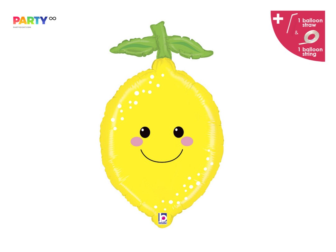 Lemon Balloon | Lemon Party Balloons | Fruit Party | Fruity Balloon ...