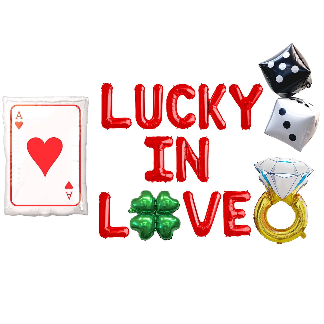 Lucky in LOVE Casino Theme Bachelorette Banner | Vegas Bachelorette ...
