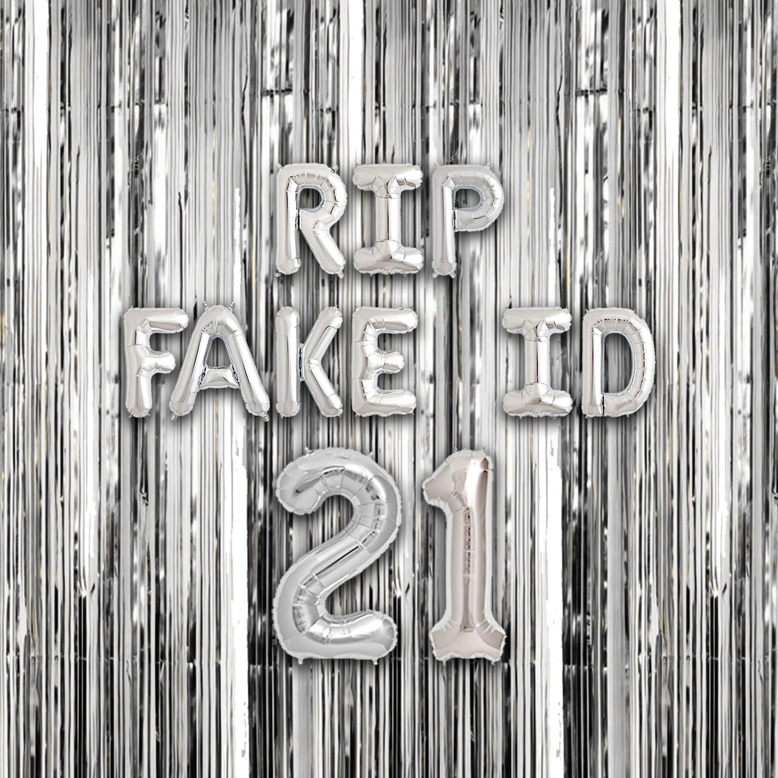 RIP Fake ID Balloon Banner: 21st Birthday Party Decoration - Etsy