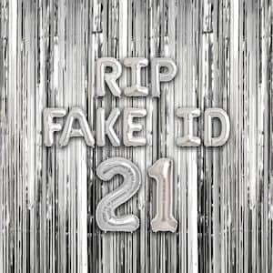 RIP Fake ID Balloon Set Banner | 21st Birthday Party Balloon Decoration ...