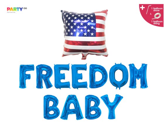 Freedom Baby July 4th Independence Day Baby Shower Balloons | Etsy