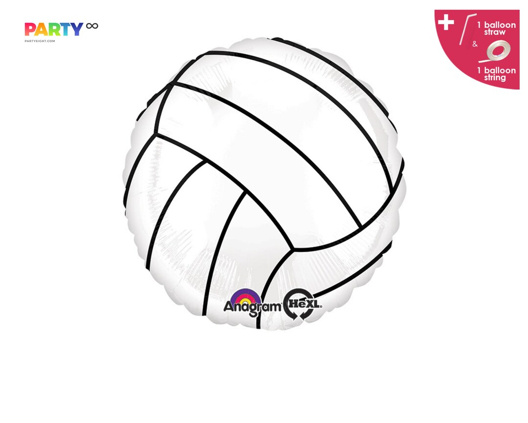 Volleyball Balloon Balloon | Volleyball Themed Birthday | Volleyball ...