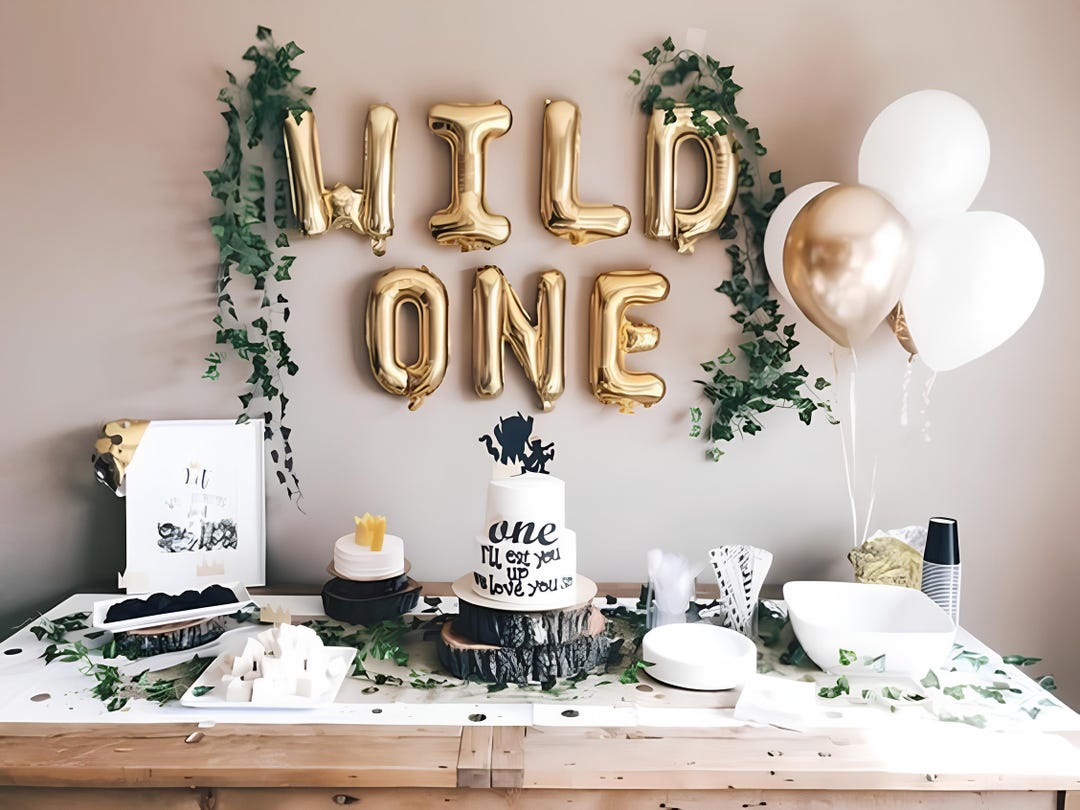WILD ONE Balloons Set: 1st Birthday Party Decorations - Etsy