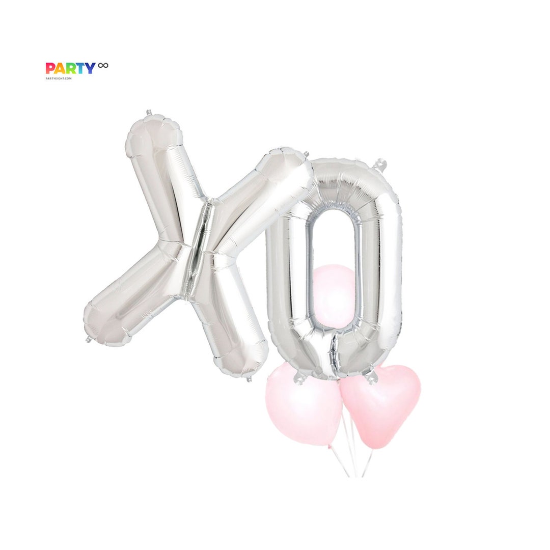 XO Letter Balloon and 12'' Balloon Mix | Engagement Party Decoration ...