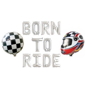 Born to Ride Motorcycle Themed Baby Shower | Born to Ride Ballon Banner ...