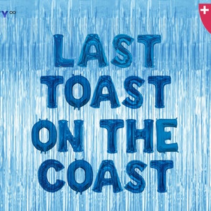 Last Toast on the Coast Bridal Shower Decorations Garland Set | Blue ...